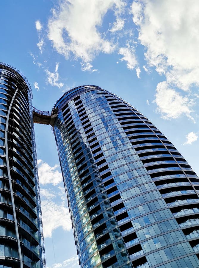 Modern Residential Complex Building Facade Detail Stock Photo - Image ...