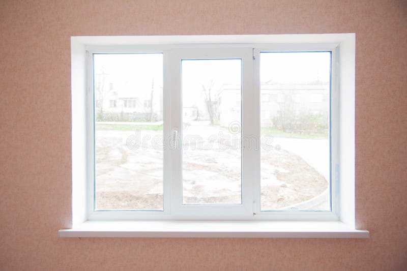 Modern residential window stock photo. Image of frame - 181961064