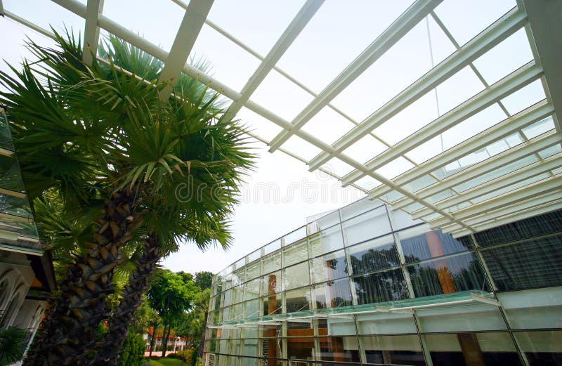 Modern resort interior stock photo. Image of glass, architectures - 5385660