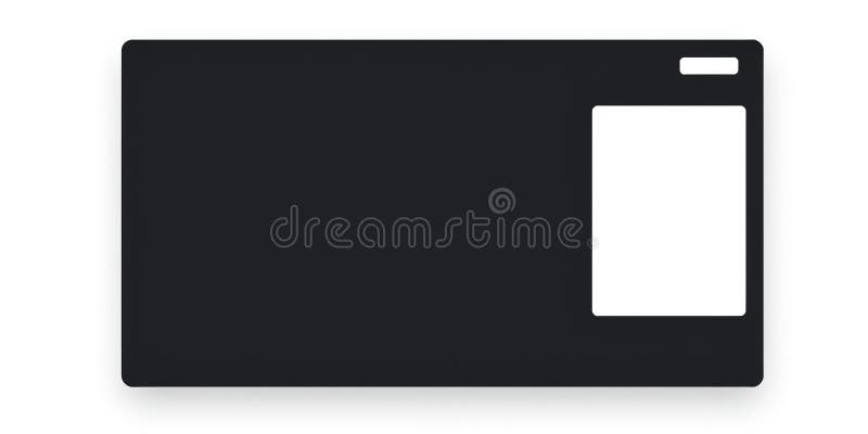 Modern Responsive Web Page Mockup Empty Right Side for Creative Design ...