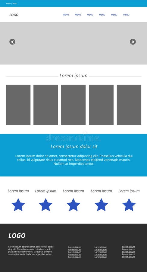 Modern Responsive Website Landing Page Design. UX UI Site Development ...