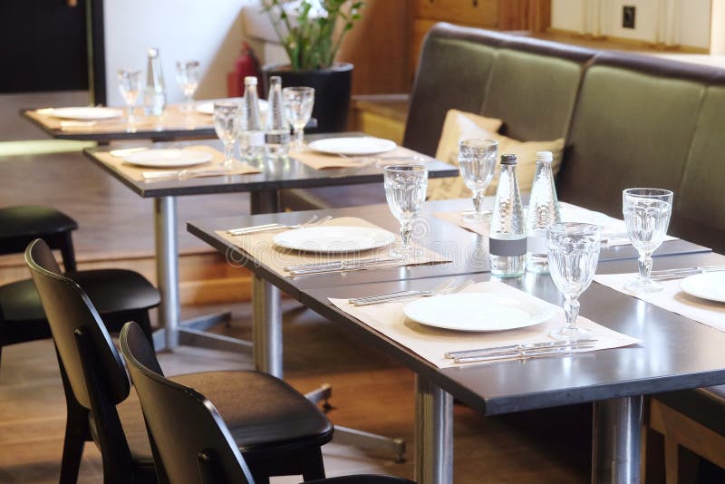 Modern restaurant stock photo. Image of restaurant, color - 53679310