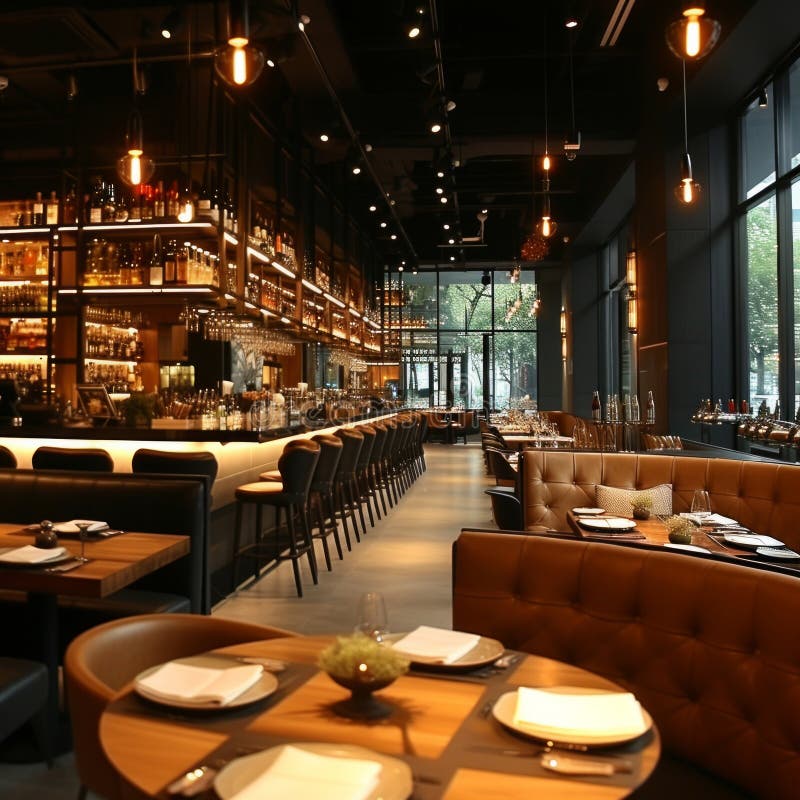 A Modern Restaurant Interior Designed for Discerning Palates and an ...
