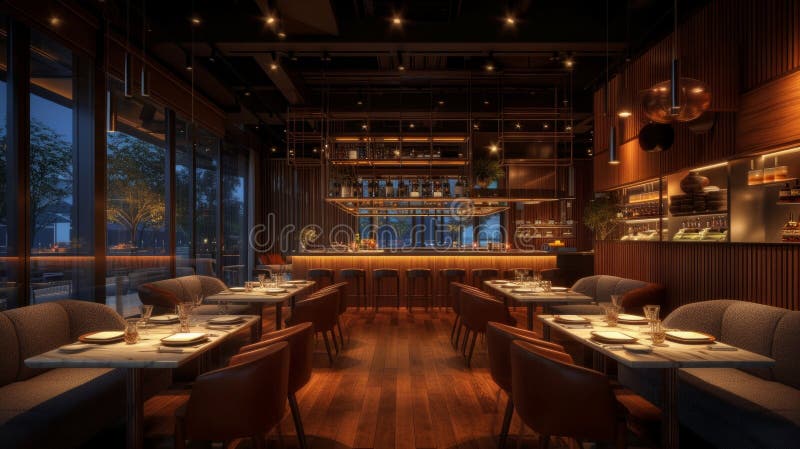 A Modern Restaurant Interior Designed for Discerning Palates and an ...