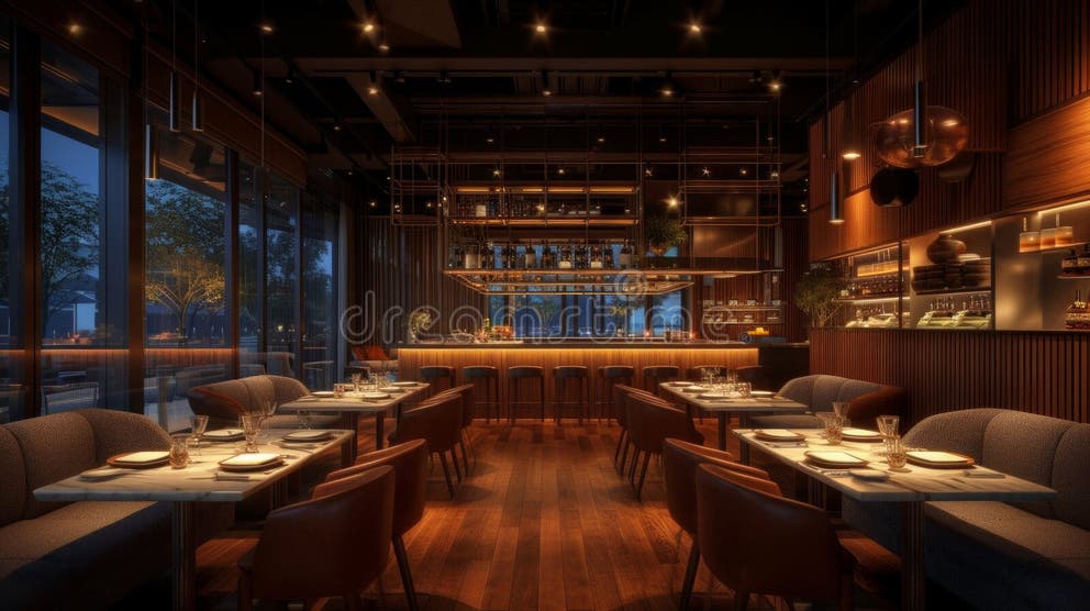 A Modern Restaurant Interior Designed for Discerning Palates and an ...