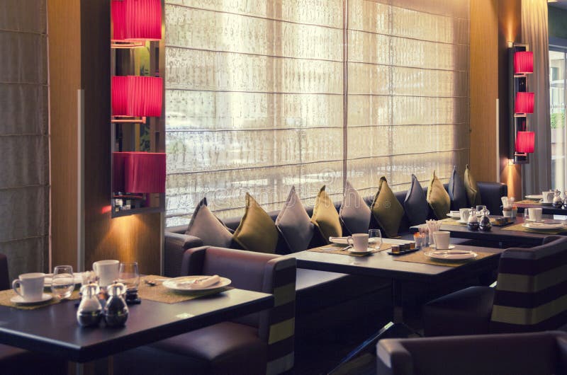 Modern restaurant stock image. Image of glass, luxury - 44120443