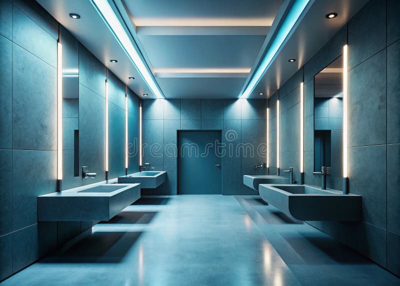 Modern Restroom Design a Visual Exploration of Clean Lines and ...