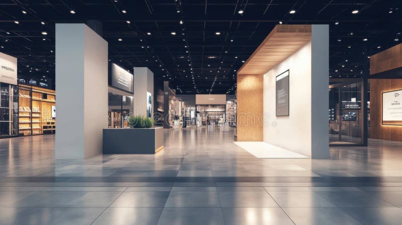 Modern Retail Space Design. AI Generated Stock Illustration ...
