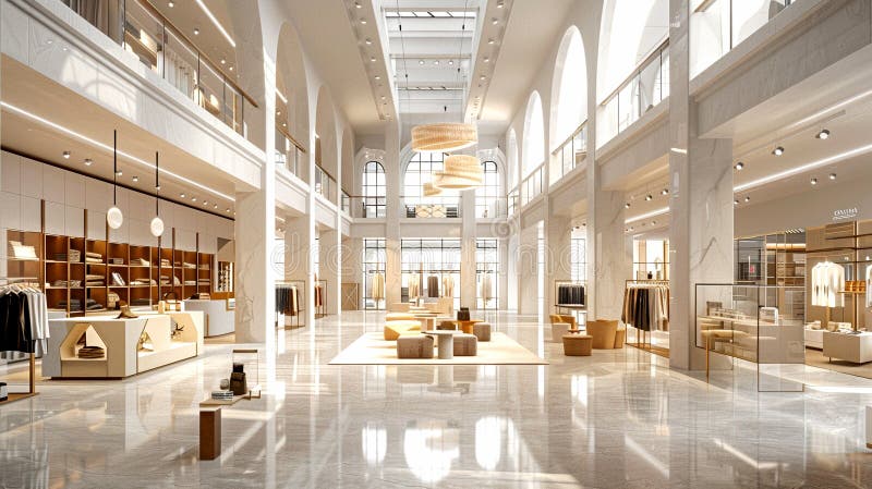 Modern Retail Space Featuring Elegant Interior Design and Spacious ...