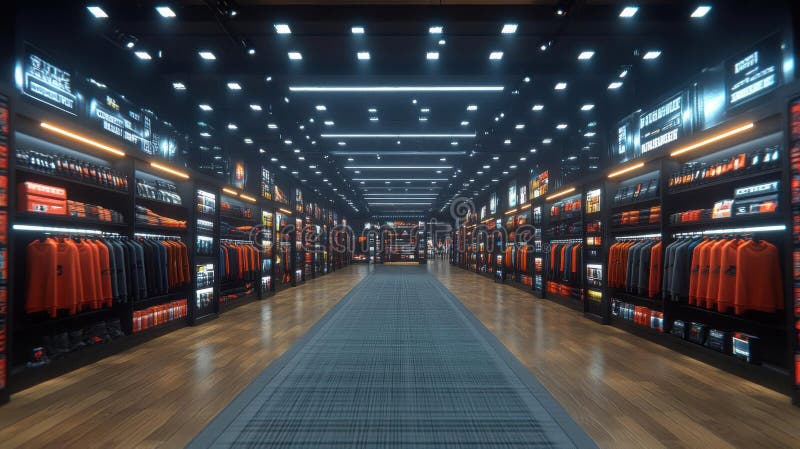 Modern Retail Store Design stock illustration. Illustration of retail ...