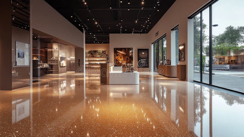 Modern Retail Store Interior Showcasing Sleek Design and Spacious ...
