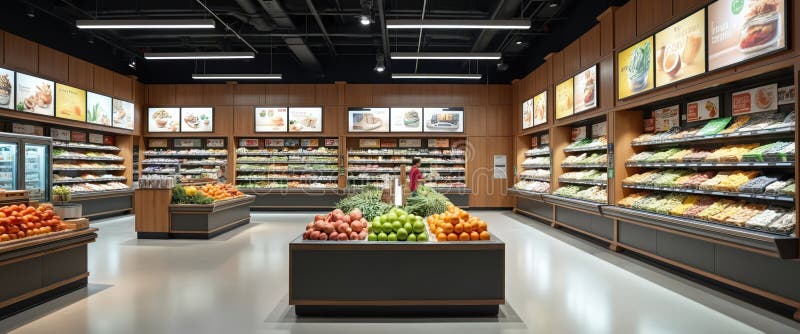 Modern Retail Store with Tech-driven Solutions. Automated Checkout ...