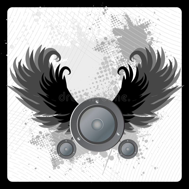 Modern Retro Black Music Scene Stock Vector - Illustration of halftone ...