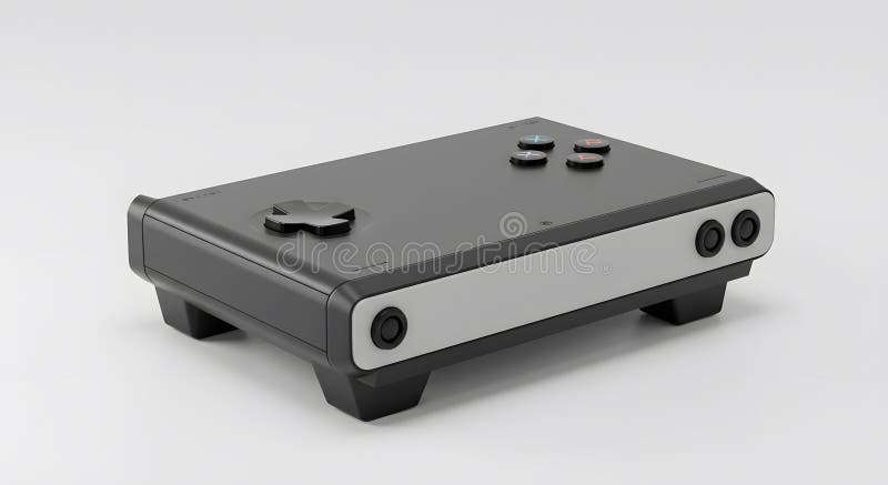 Modern Retro Gaming Console Compact Design and Classic Controls Stock ...