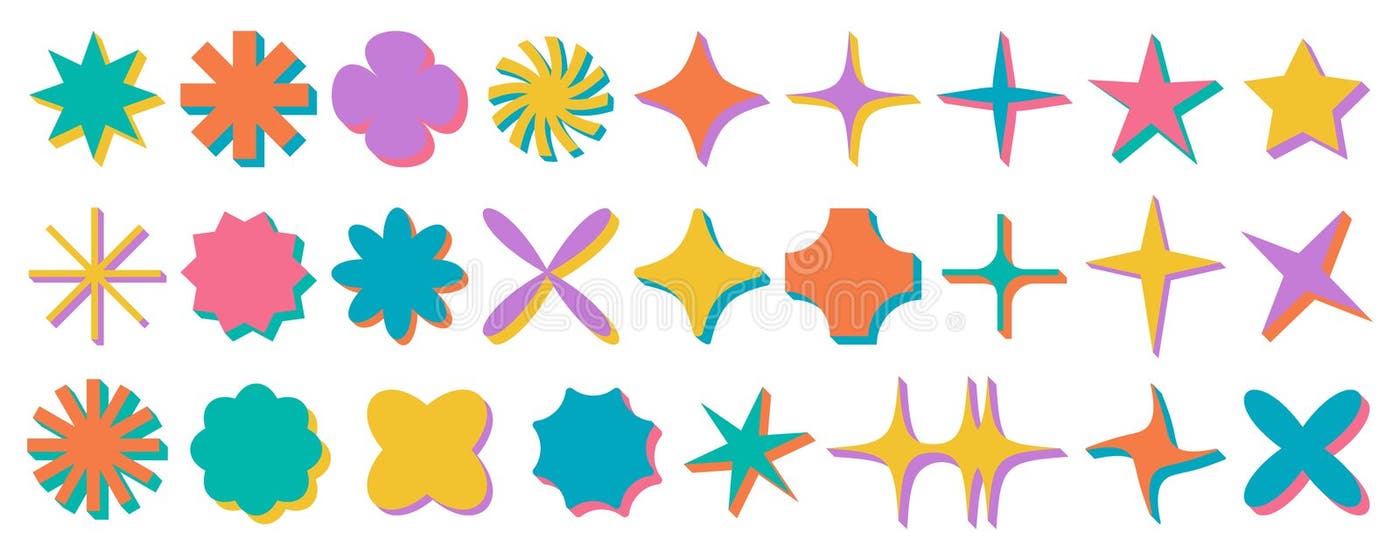 Y2k Star Stock Illustrations 12 984 Y2k Star Stock Illustrations