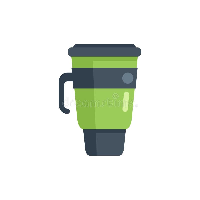 Green Reusable Coffee Cup with Handle and Lid for Take Away Hot Drinks ...