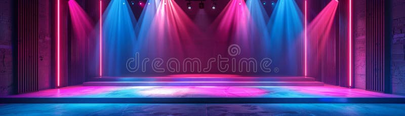 Modern RGB Stage Lighting Setup without People, Perfect for ...