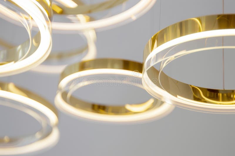 Modern Ring Lamp on a Clean White Background for Home Lighting Design ...