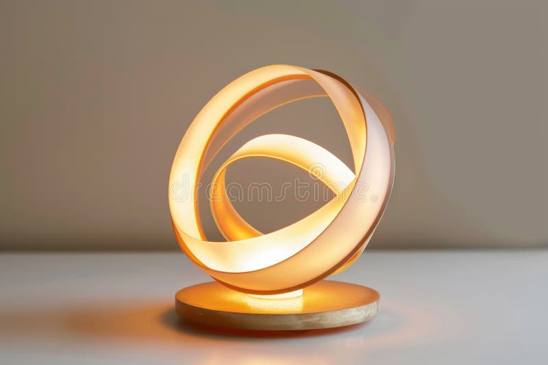 Modern Ring Lamp on a Clean White Background for Home Lighting Design ...