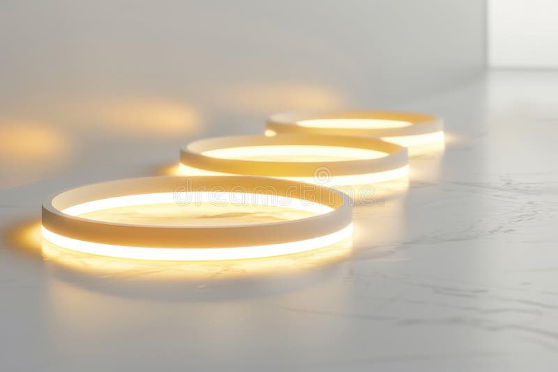 Modern Ring Lamp on a Clean White Background for Home Lighting Design ...