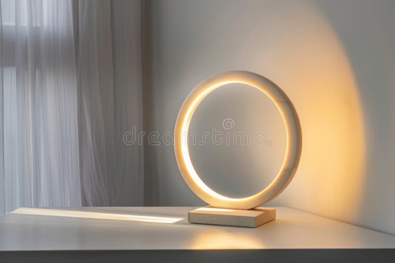 Modern Ring Lamp on a Clean White Background for Home Lighting Design ...