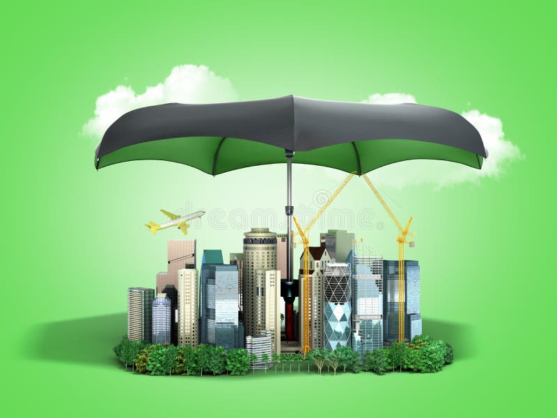 Modern Risk Management Concept in Construction Industry 3d Render on ...