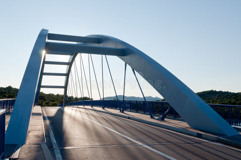 Modern road bridge stock photo. Image of ugljan, transport - 30599730