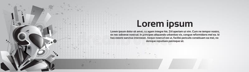 Modern Robot Futuristic Mask Mechanism Technology Stock Vector ...