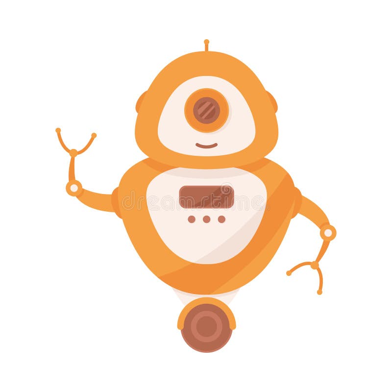 Modern Robot and Humanoid Bot with Smiling Face As Artificial ...