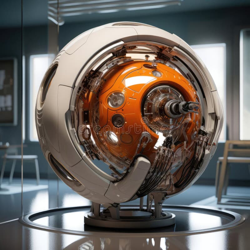 Modern Robot Sphere stock illustration. Illustration of intelligence ...
