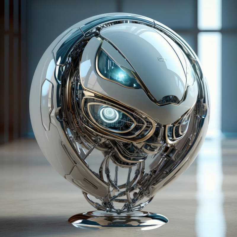 Modern Robot Sphere stock illustration. Illustration of collection ...