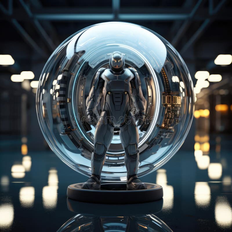 Modern Robot Sphere stock illustration. Illustration of design - 286040716