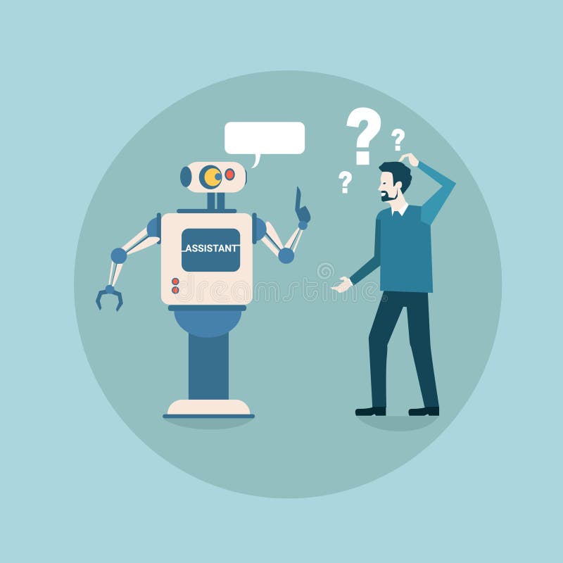 Robot Problem Fixing Itself Crash Broken Error Self Repair Stock Vector ...