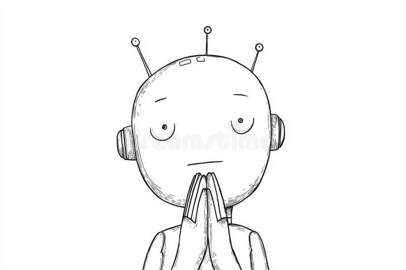 Artificial Intelligence Continuous Line Drawing Stock Illustrations ...