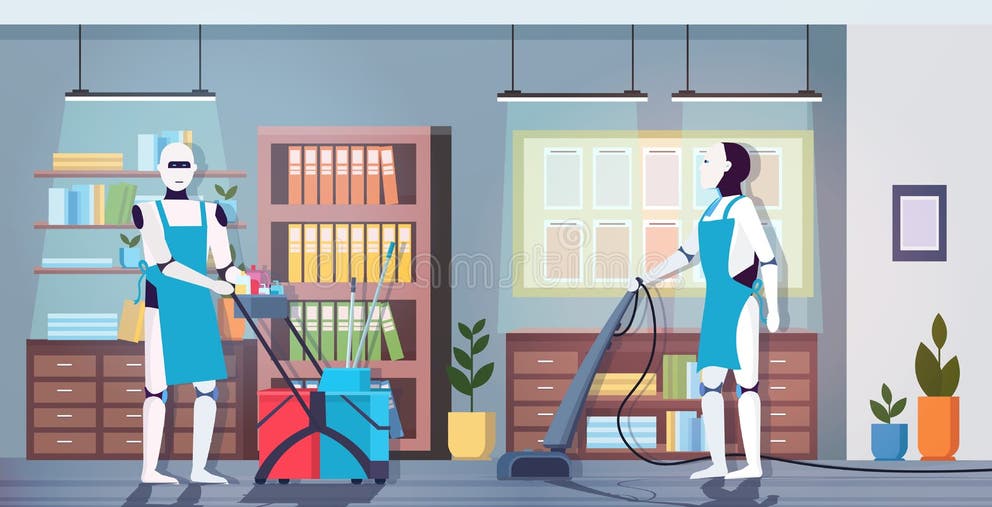 Robotic Cleaners Stock Illustrations – 369 Robotic Cleaners Stock ...