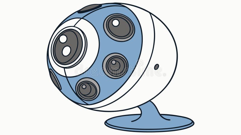 Modern Robotic Eyeball Camera Device Illustration, Vector Design ...
