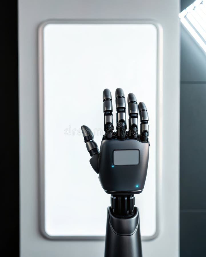 Modern Robotic Hand Reaching Out, Showcasing Advanced Technology and ...