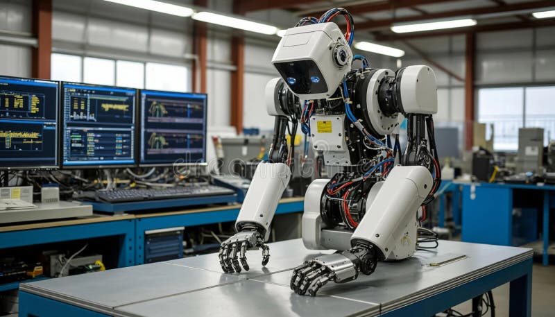 Modern Robotic Technology, Generated by AI? Stock Illustration ...