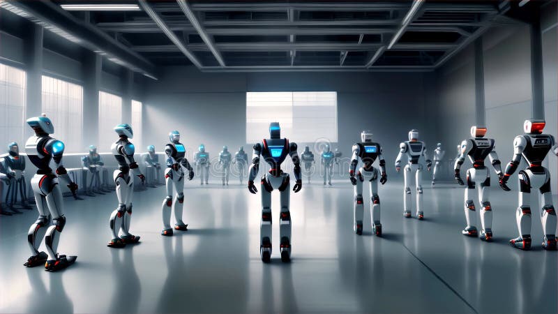 Modern Robotics Laboratory with Robots Stock Video - Video of ...