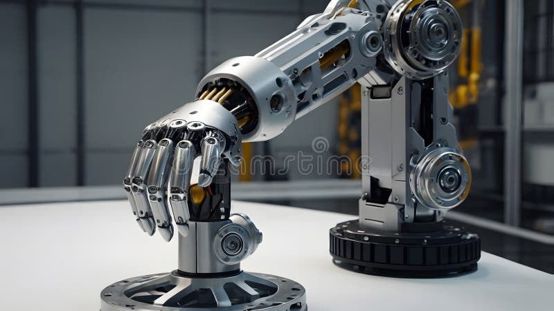 Modern Robotics Precision Arm for Industry. Stock Illustration ...
