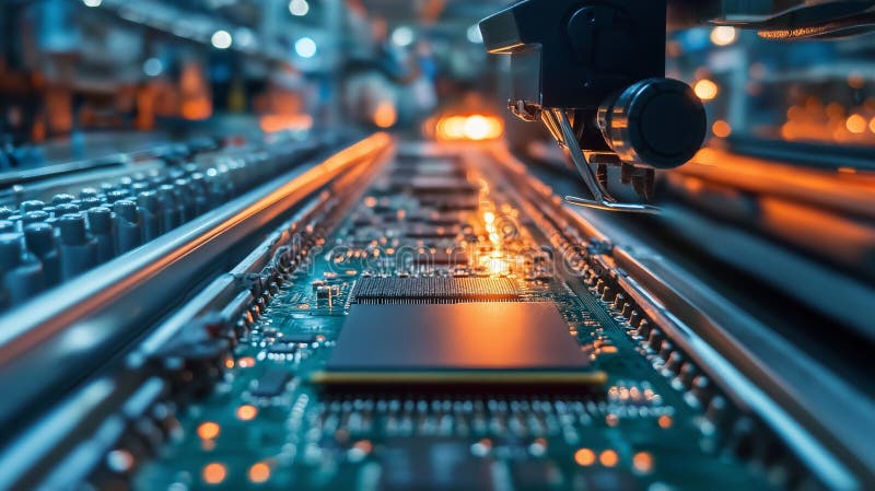 Modern Robots and Automation Process, Manufacturing Stock Photo - Image ...