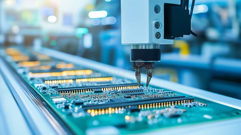 Modern Robots and Automation Process, Manufacturing Stock Image - Image ...