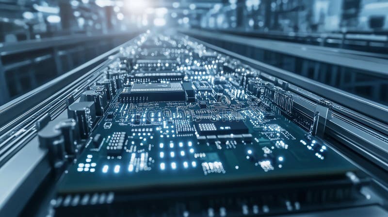 Modern Robots and Automation Process, Manufacturing Stock Image - Image ...