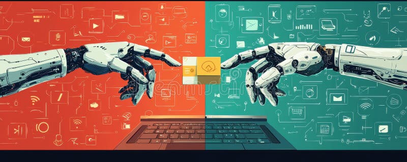 Modern Robots Exchanging Data in a Digital and Futuristic Environment ...