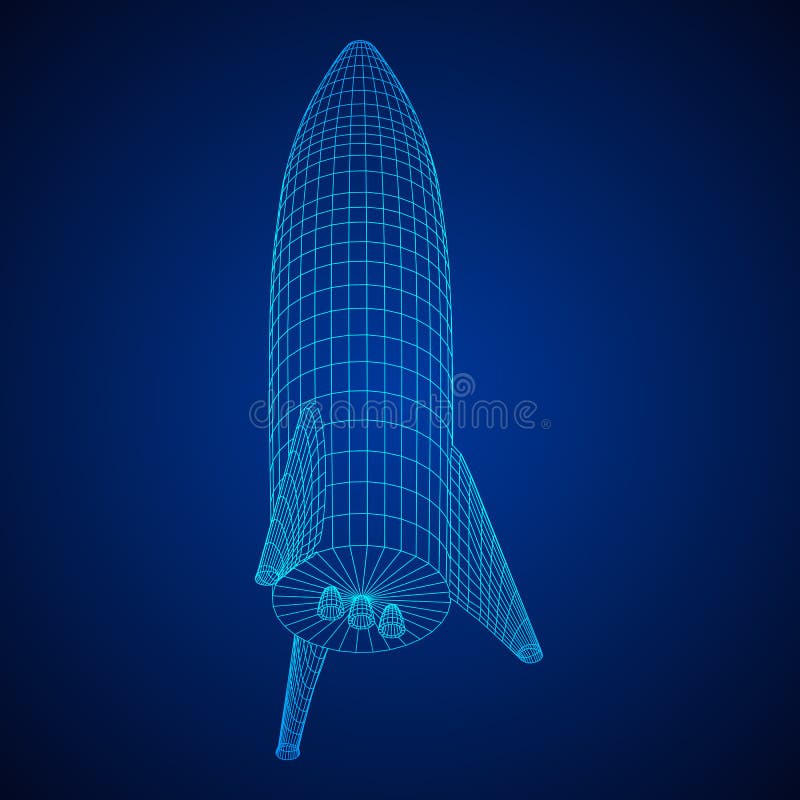 Modern Rocket Ready To Launch Stock Vector - Illustration of geometric ...