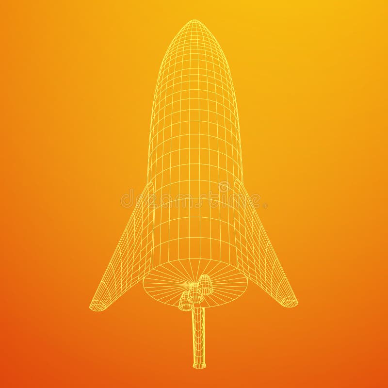 Modern Rocket Ready To Launch Stock Vector - Illustration of icon, poly ...