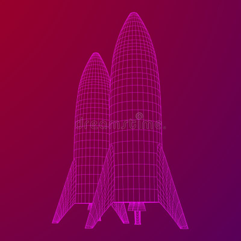 Modern Rocket Ready To Launch Stock Vector - Illustration of connect ...