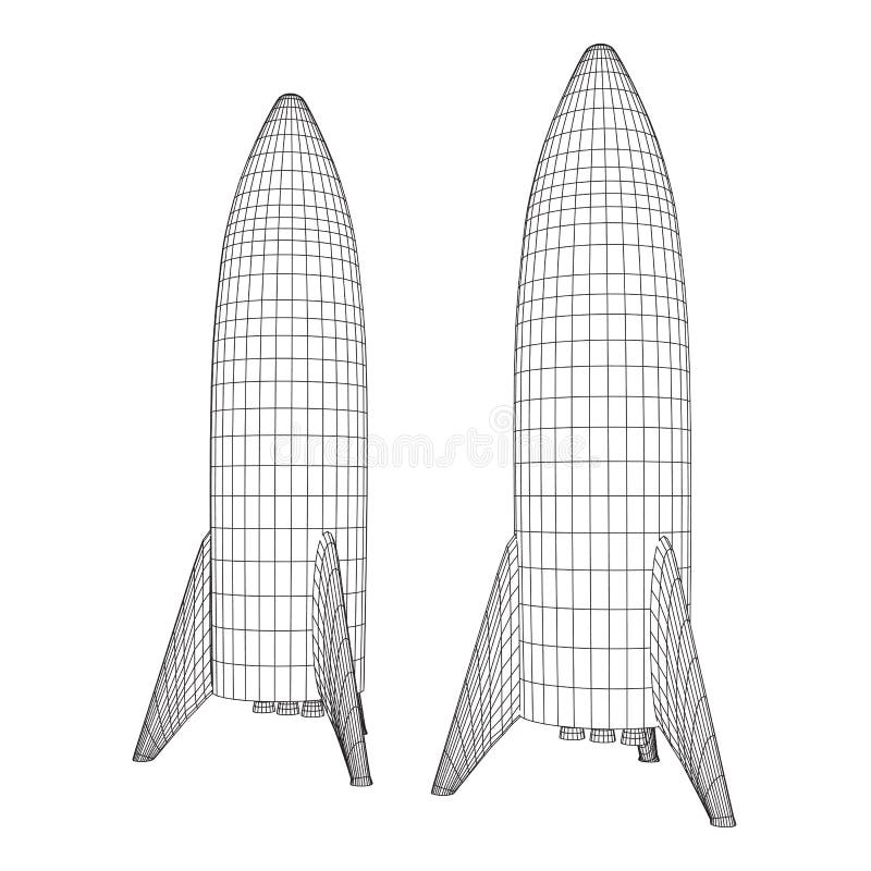 Modern Rocket Ready To Launch Stock Vector - Illustration of connect ...