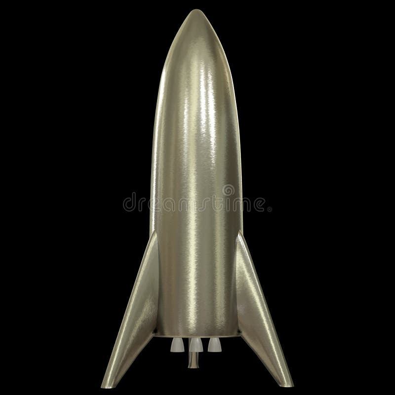 Modern Rocket Ready To Launch Stock Illustration - Illustration of ...
