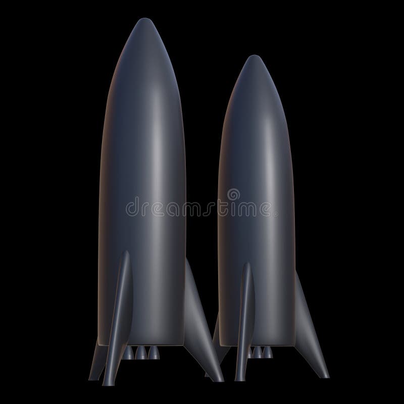 Modern Rocket Ready To Launch Stock Illustration - Illustration of mesh ...